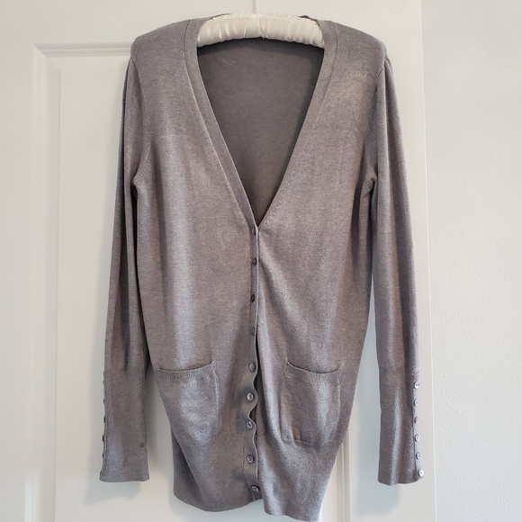 Zara | Sweaters | Zara Cardigan Rayon Blend Heather Gray | Poshmark